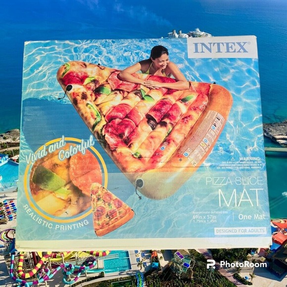 Intex | Toys | New Pizza Slice Inflatable Mat Pool Float 69in X 57in ...